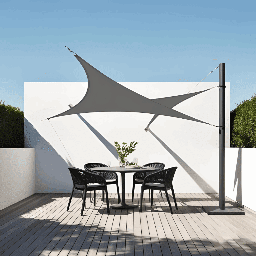 Buy 3 Point Right Angle Triangle Shade Sails Brisbane | Shadeworx